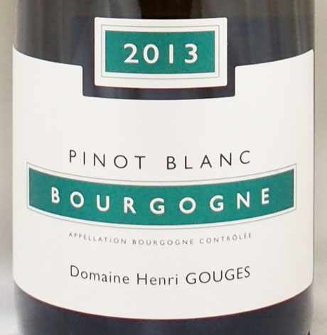 【完売】2013年 ブルゴーニュ ピノ ブラン ドメーヌ・アンリ・グージュBOURGOGNE PINOT BLANC DOMAINE ...
