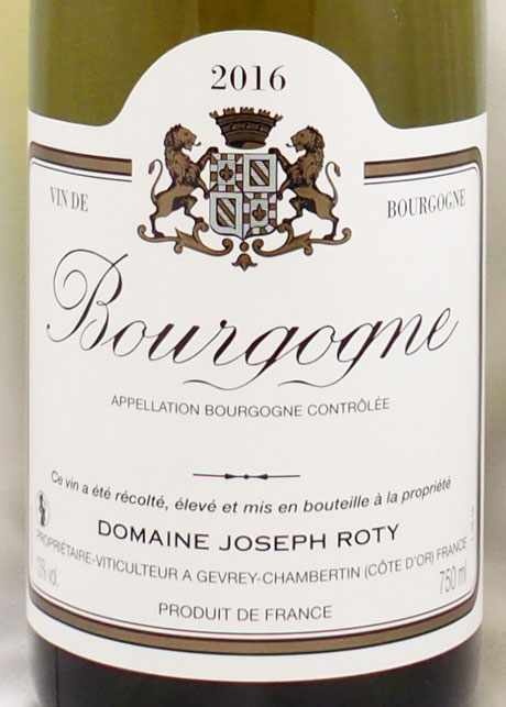 2016年 ブルゴーニュ ブラン ジョセフ・ロティーBOURGOGNE BLANC DOMAINE JOSEPH ROTYの販売[ヴィンテージ ...