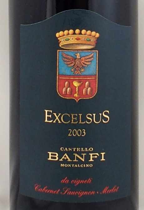 2003年 エクセルサス カステッロ・バンフィEXCELSUS CASTELLO DI BANFI