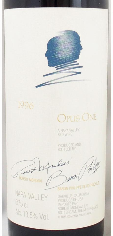 【完売】1996年 オーパス ワン モンダヴィ・ロッチルドOPUS ONE MONDAVI ROTHSCHILD